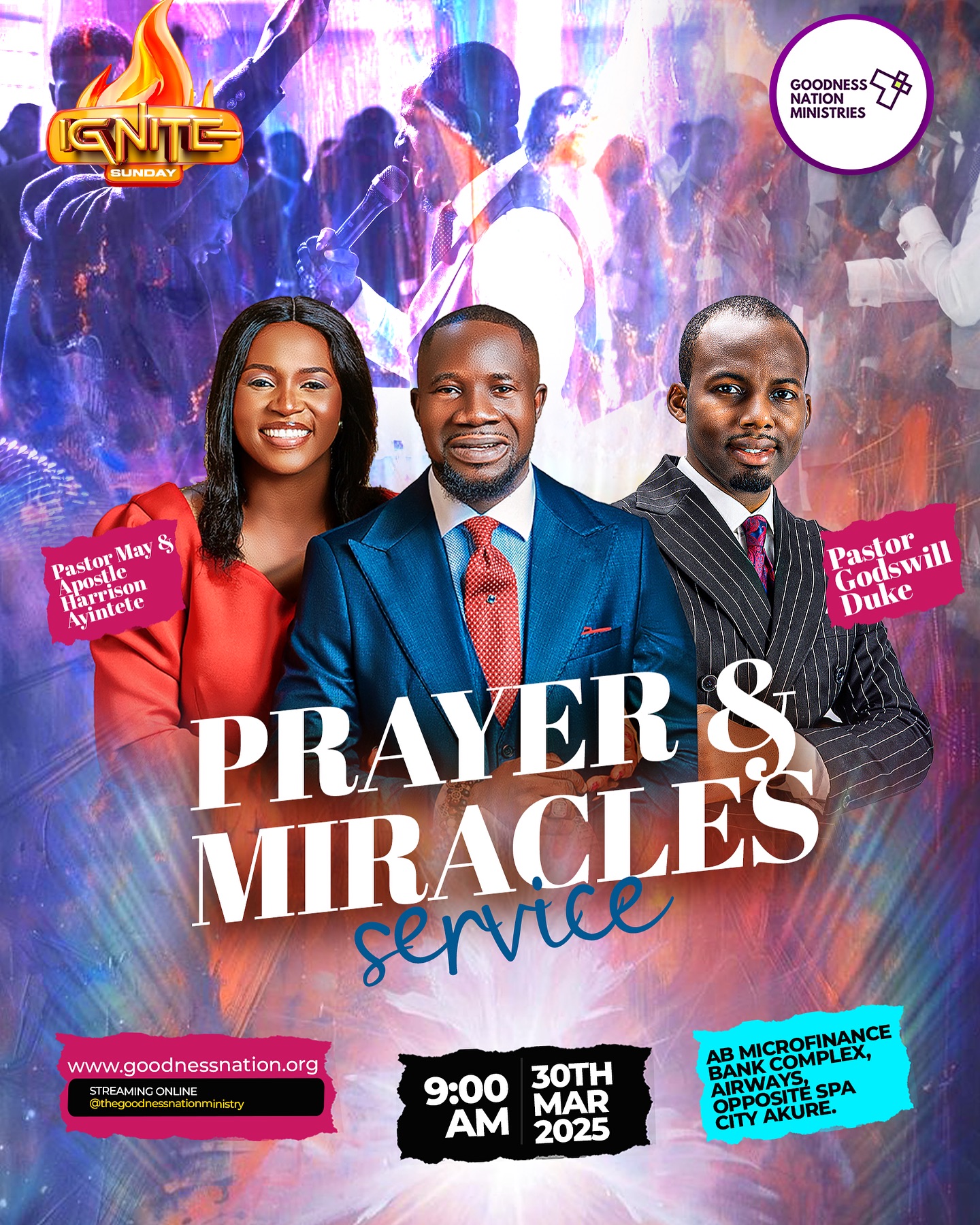 PRAYER AND MIRACLES SERVICE MARCH 2025 – Goodness Nation